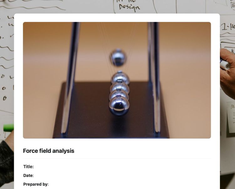 Force field analysis | Free Craft Template