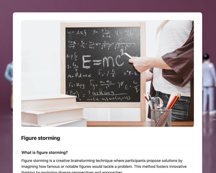 Figure storming | Free Craft Template