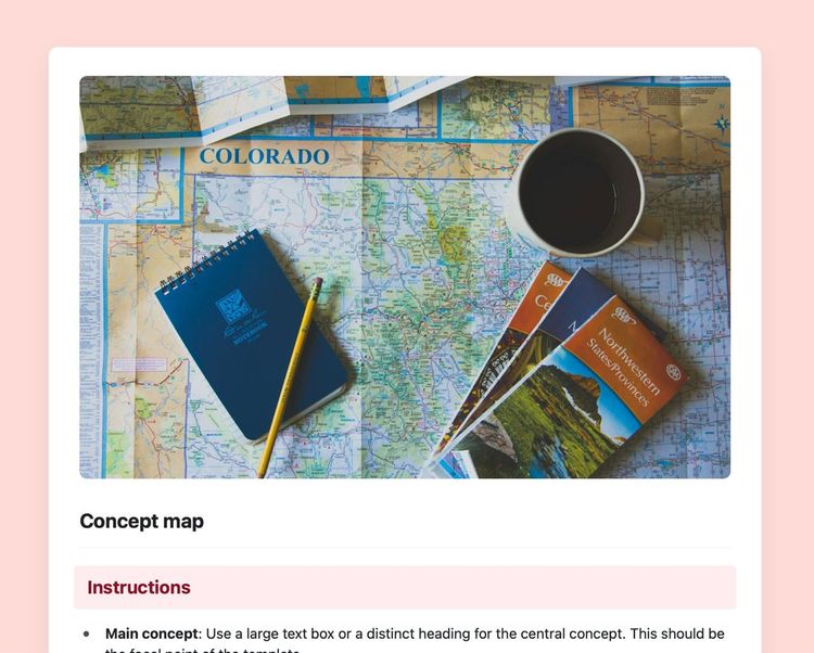 Concept map | Free Craft Template