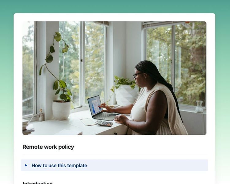 Remote work policy | Free Craft Template