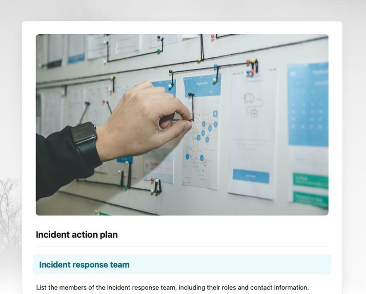 Incident action plan | Free Craft Template