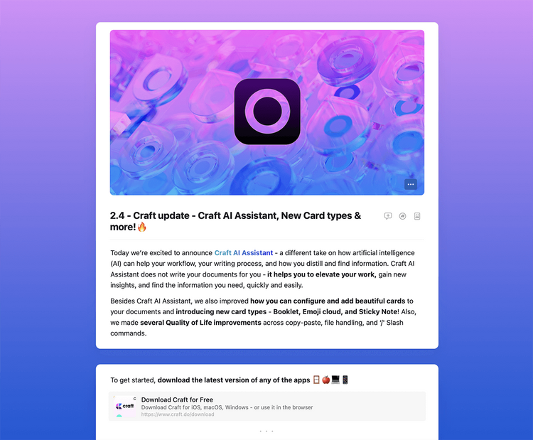 Introducing Page Breaks: A Brand New Way To Structure Your Craft Docs